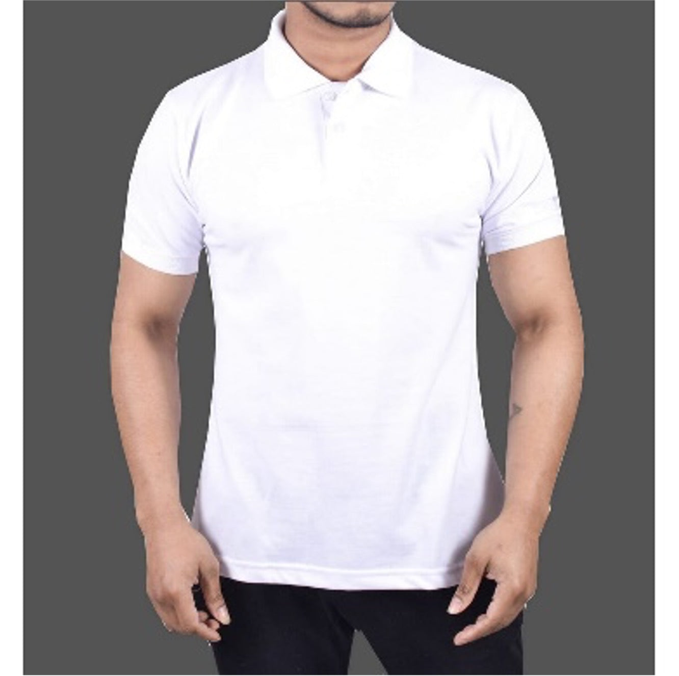 POLO DRYFIT BLANCO 100% POLIESTER