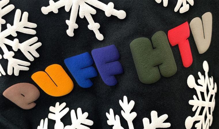 VINIL TEXTIL 3D PUFF BLANCO 20" ANCHO